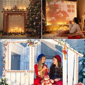 Holiday | 4ft Led Candy Cane Rope Lights Waterproof Outdoor 360 Led ...